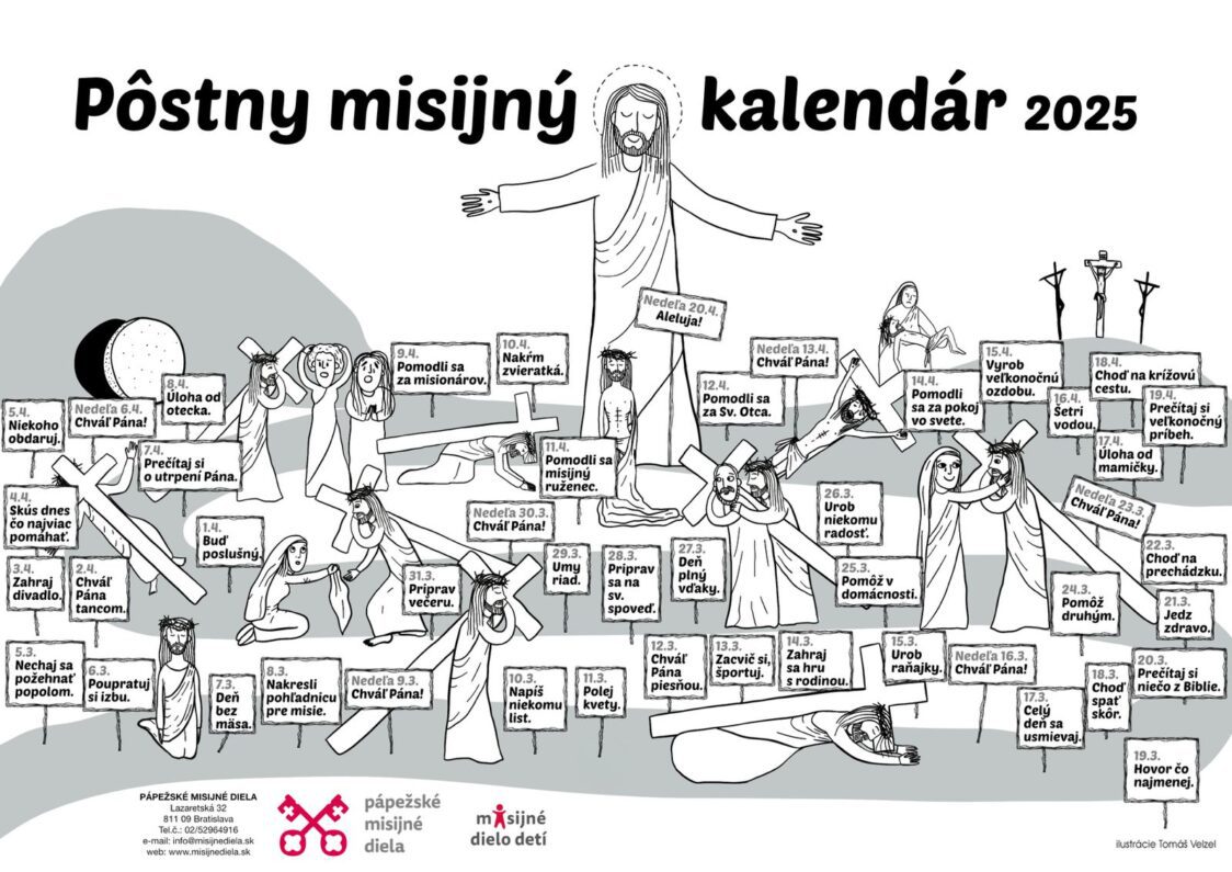 Pôstny misijný kalendár 2025 | Misijné diela