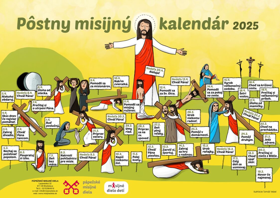 Pôstny misijný kalendár 2025 | Misijné diela